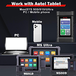 Autel VCI MaxiFlash Xlink J2534 Reprogramming Tool Expert-Driven Remote Diagnostic Tool Supports DoIP/CAN/CAN FD/D-PDU/J2534/RP1210 Work with Autel MaxiSYS Ultra MS919 MS909 PC and Mobile Phone