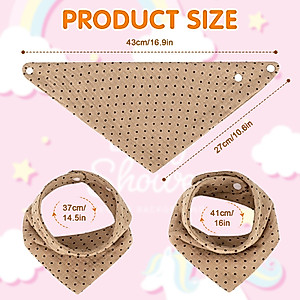 Accmor Muslin Baby Bibs 6 Pack Baby Bandana Drool Bibs 6 layers 100% Cotton Baby Bibs for Teething and Drooling, Drool Bibs for Baby Girls Boys