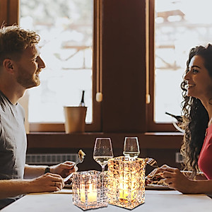 Tuyai Bulk 100 Pack Unscented Clear Cup Tea Light Candles for Dinner, Spa, Party, Wedding,Church, Home Decor Tealights