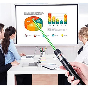 Green Laser Pointer, Long Range Green High Power USB Rechargeable Laser Pointer Pen for presentations Astronomy Hunting