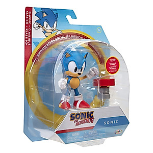 Sonic 4"- Classic Sonic w/Spring- Wave 4 (Online) Articulated