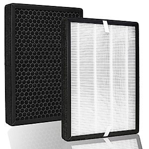 WOCASE 2-Pack GL-FS32 Replacement Filter, 3-in-1 H13 True HEPA Filtration Compatible with MOOKA®/KOIOS® GL-FS32 and Azeus® GL-FS32 Air Purifier