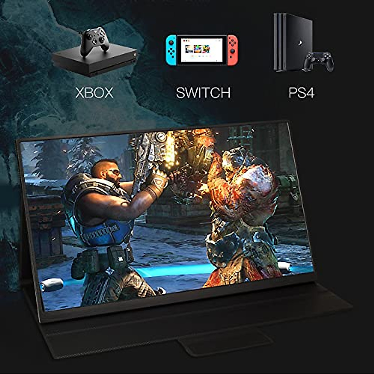 ZSCMALLS 100% sRGB Portable Monitor FHD IPS Ultra Slim&Lightweight Metal Frame 15.6'' HDR 1080P HD Eye Care Screen USB C Gaming Monitor for Laptop/PC/Cellphone/Switch/PS3-5/Xbox/Raspberry Pi