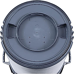 Genuine Joe GJO11581 Heavy-Duty Trash Container, 44 gal Capacity, 24" Height x 31.5" Width x 24" Depth, Gray