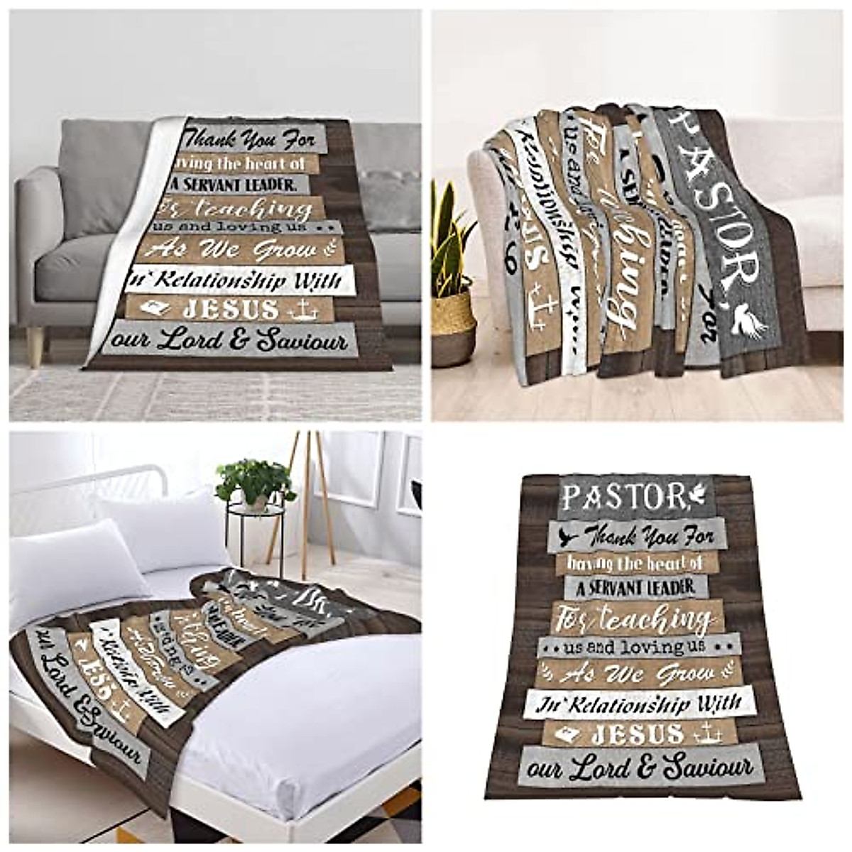 Pastor Appreciation Blanket – Perfect Gift for Pastors & Church Events