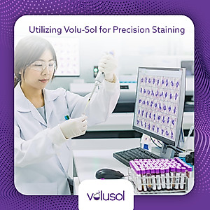 Volu Sol Wright-Giemsa Stain - Professional Hematology Stain for Blood Smears - Explore Cell Morphology and Conduct Differential WBC Counts with Precision (250 mL / 8 oz.)