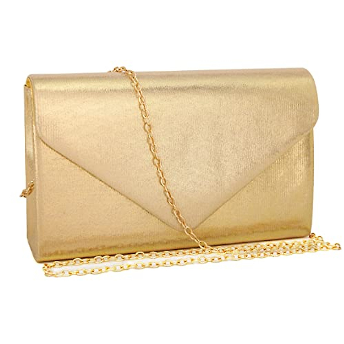SUCCUNA Women Clutch Purse Evening Bag Gold Crossbody Handbag for Wedding Party