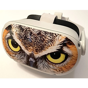Owl Decal for Meta/Oculus Quest 2 VR Headset - Glossy Vinyl Sticker