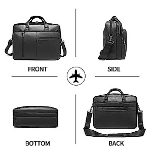 seyfocnia Men's Messenger Bag,17.3 Inch Laptop Briefcase Work Bag Satchel Computer Handbag Shoulder Bag Crossbody Bags for Women Men