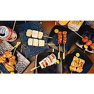 Gmark Bamboo Paddle Skewers 8" 100pc/Bag, Kabob Skewers, BBQ Skewers for Outdoor Grilling GM1076