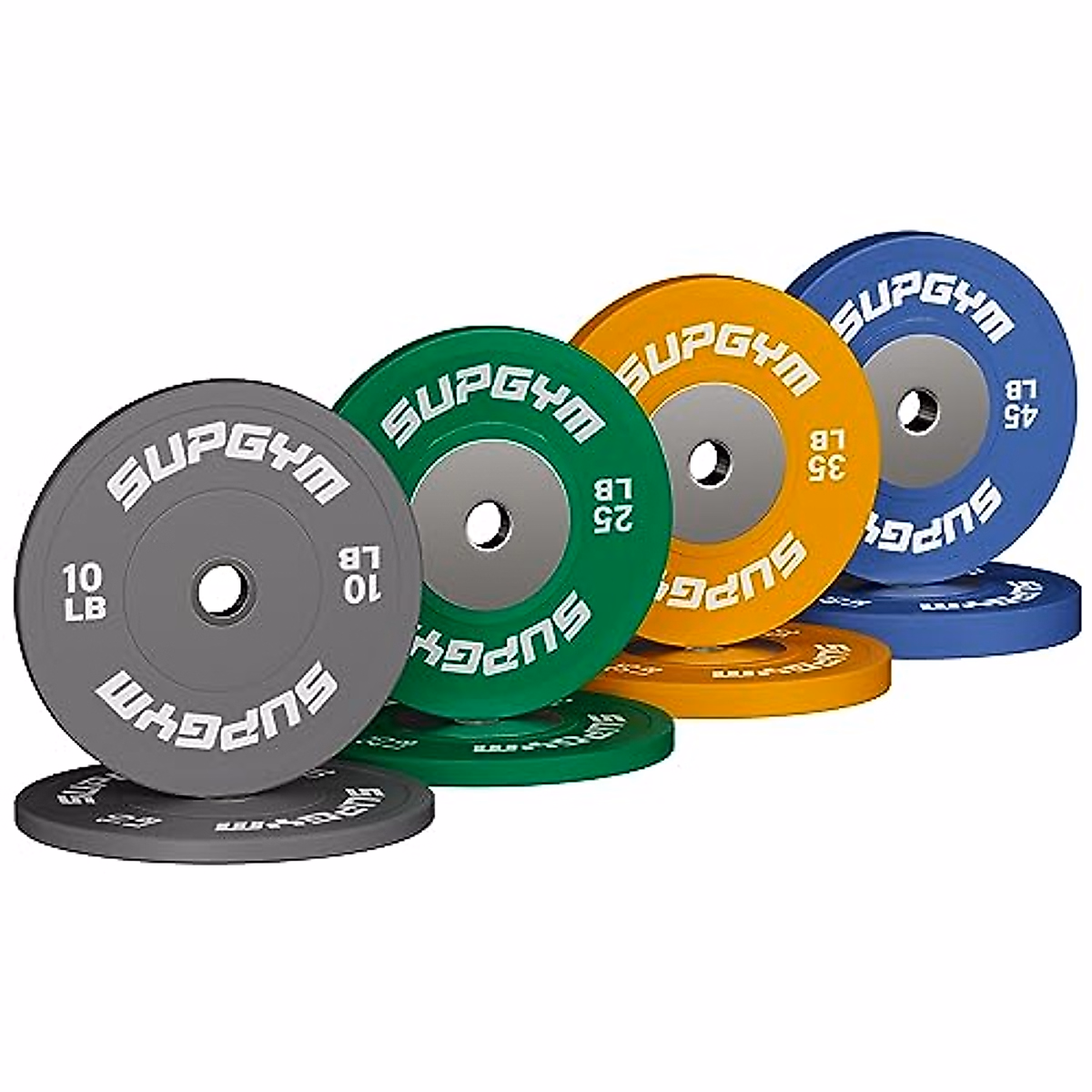 MAJOR LUTIE Power Cage with Weight Bench, 230LBS Competition Bumper Plates and Olympic Barbell, PLM03 Multi-Function Power Rack with Adjustable Cable Crossover System and Exercise Attachment White