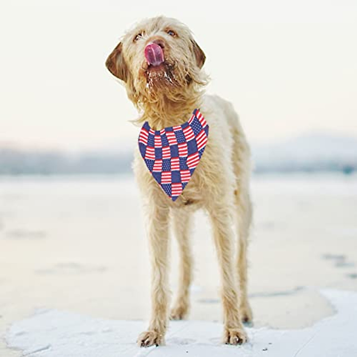 ABOOFAN 4th of July 4th of July pet Headband Holiday Dog Bandana Patriotic pet Costume Pet Costume Anmerican