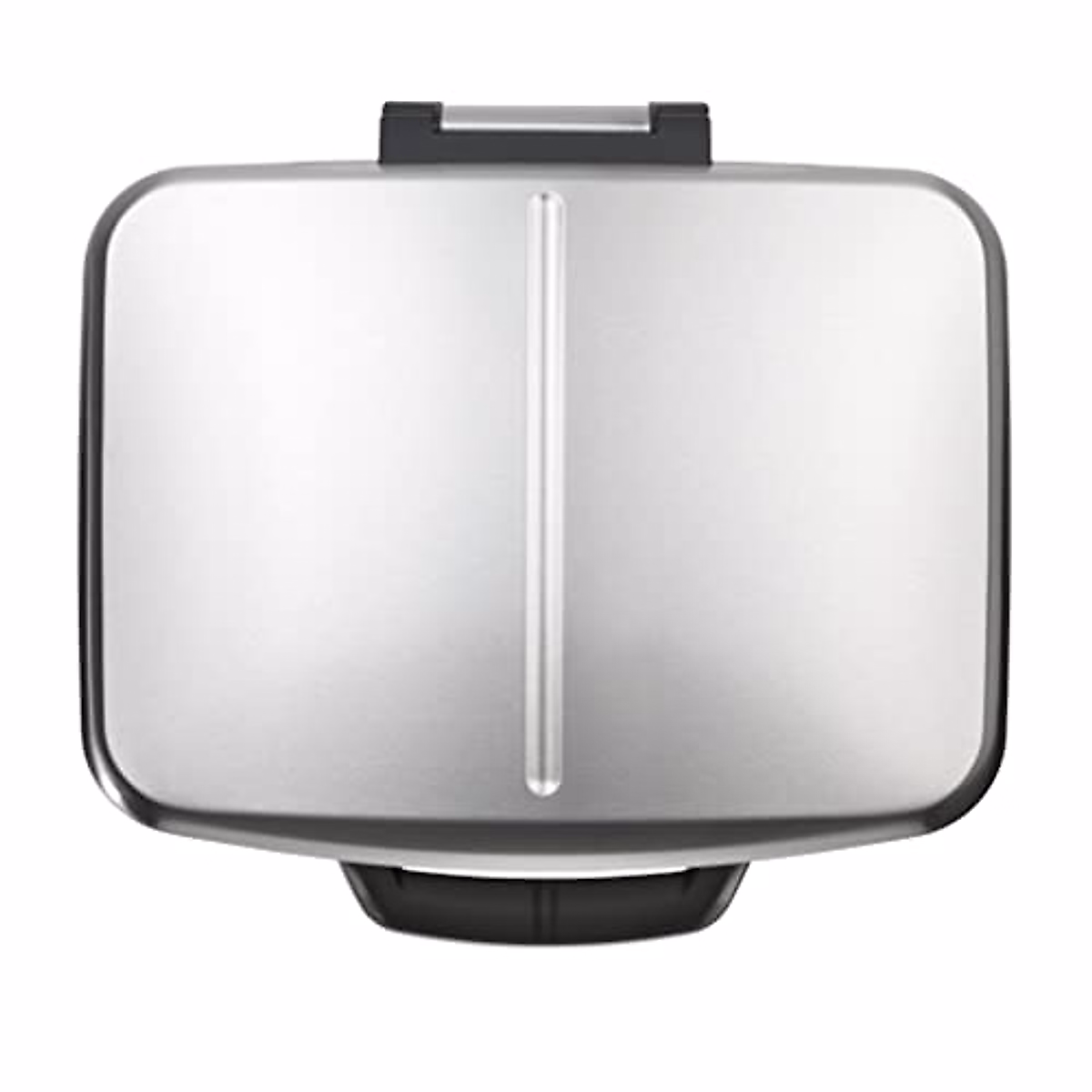 WENKO Primo 10 Gallon Dual, odorless, Waste, (WxHxD): 8.9x9.1x12.6 in, Stainless Steel Lid and Foot Pedal, Garbage Bin, Handsfree, Step Trash Can, Chrome