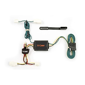 CURT 55542 Vehicle-Side Custom 4-Pin Trailer Wiring Harness, Fits Select Toyota Corolla Sedan , Black