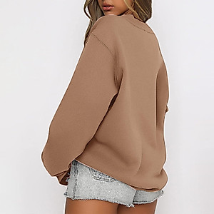 Remember Your Why Sweatshirt for Women Casual Long Sleeve Oversized Tops Trendy Crewneck Pullover Classic Solid Comfy Blouse