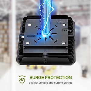 ASD LED Canopy Light 100/70/60W with Q-Base – 3000/4000/5000K 14448Lm 10"x10" 120-277V IP65 Dimmable 0-10V UL & DLC Listed (Optional Motion Sensor-Extra Purchase)