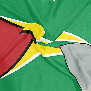 Women's Fashion Silk Scarf Guyana Flag Square Satin Headscarf Neck Scarf Head Hair Wraps