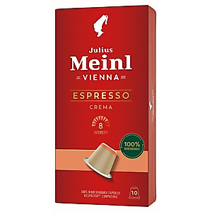 Julius Meinl: "Espresso Crema," Nespresso Compatible, 100% biodegradable, 10 Capsules (1)