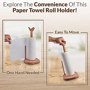 Bird Style Paper Towel Holder, Wood Paper Towel Holder, Farmhouse Paper Towel Holder, CounterTop Kitchen Paper Towel Holders, Paper Towel Holder Stand, Paper Towe