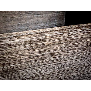 Farwood Designs Farmhouse Style Torched Wood Waste Bin Trash Can for Bedroom, Living Room, Bathroom & Office