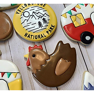 Chicken Cookie Cutter, 3.75" Made in USA by Ann Clark