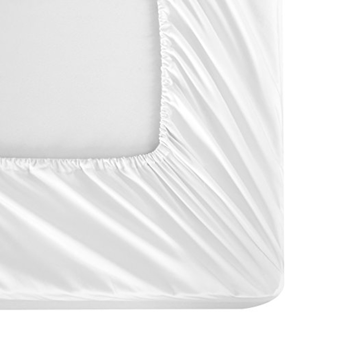 CASA BOLAJ DESIGNED TO DREAM Casabolaj Shading 100% Egyptain Cotton Sateen Sheets Set,Hotel Collection Luxury Modern Style,400 Thread Count(White,Queen)