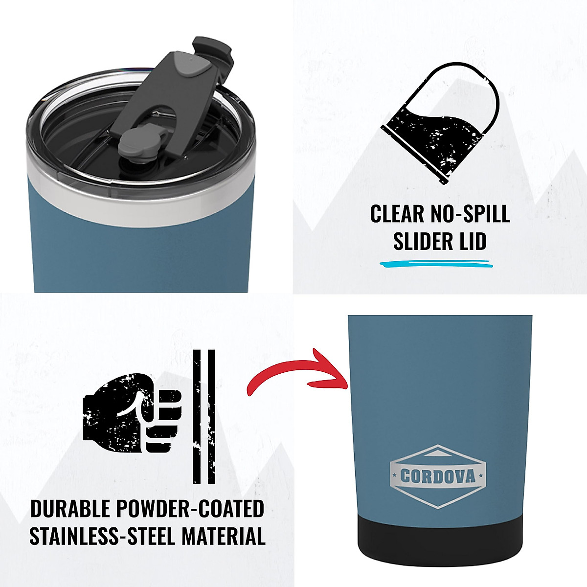 Cordova Outdoors Trailhead Class Tumbler, Yonder, 20 oz