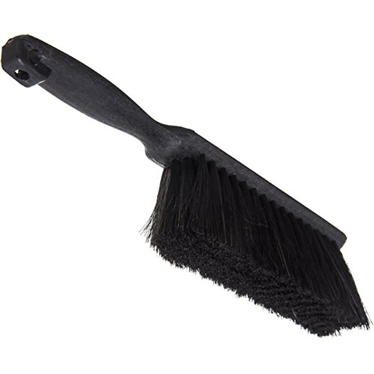 SPARTA Flo-Pac Counter Brush, Bench Brush, Dustpan Brush with Long Lasting for Counters, Floors, And Fireplace, 8 Inches, Black