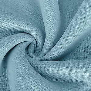 Ceboyel Women Oversized Sweatshirts Loose Fit Corded Sweatshirt Hoodie Crewneck Tunic Pullover Trendy Fall Clothes 2023 Christmas Sweatshirts for Women Light Blue 2X