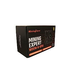 MiningCave Mining Power Supply 1600W Direct 6 PIN to Riser for 6 GPU