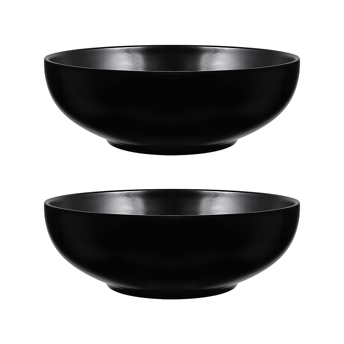 TOPBATHY Melamine Serving Bowls：2pcs Japanese Style Salad Bowls Reusable Mixing Bowls Large Ramen Bowls Deep Soup Bowl for Family Kitchen