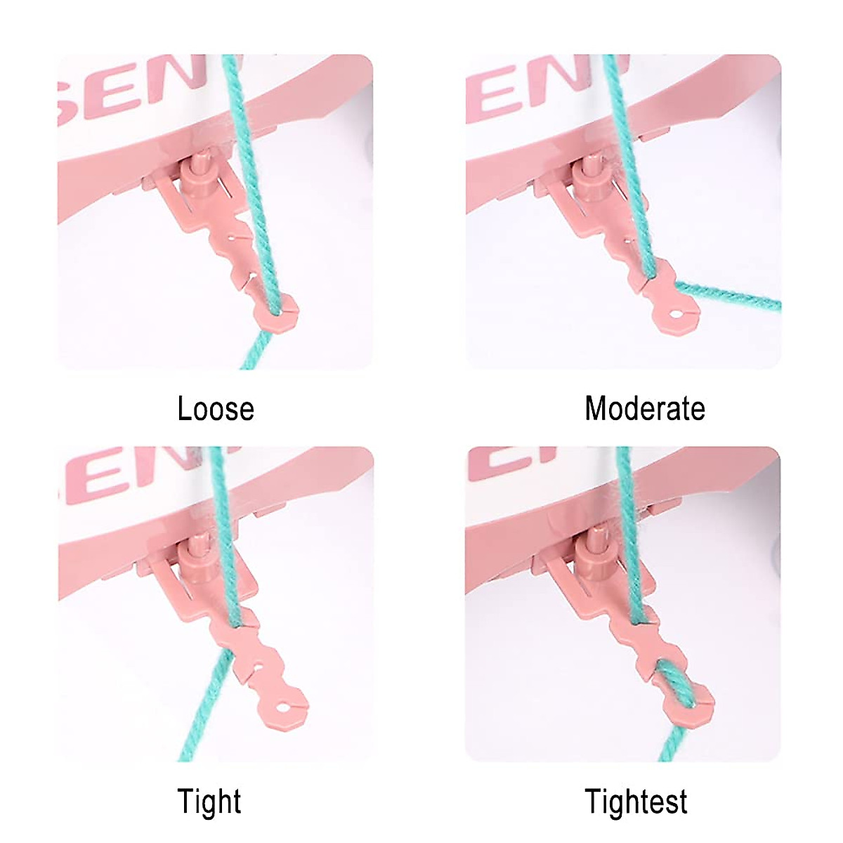 Yohencin Knitting Machine 48 Needles, Spinning Knitting Loom Circular Weaving Loom Knitting Board Rotating Double Knitting Loom Machine, DIY Portable Scarf Hat Socks Gloves Toys for Adults and Kids