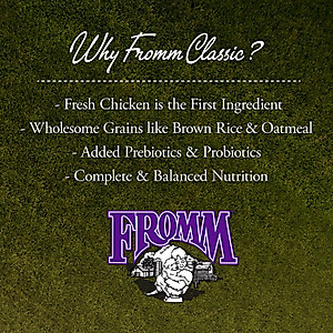 Fromm Classic Adult Dog Food - Premium Dry Dog Food for Large, Medium, & Small Breeds - Chicken Recipe - 15 lb