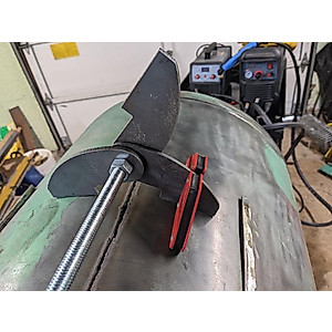 Burn Shop Large BBQ Smoker Hinge 8 x 2 1/4" 3 Peice