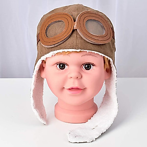HUIANER Soft Warm Winter Hat for Baby Kid Boys Girls, Theme Party, Photography Props(Brown)