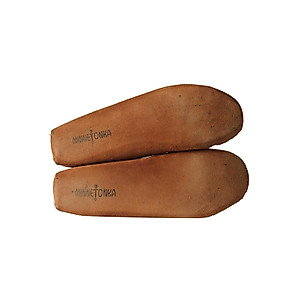 Minnetonka Men's Double Bottom Fleece Slipper,Brown,10 M US