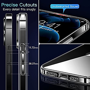 CASEKOO for iPhone 13 Pro Max Phone Case Clear, Not Yellowing iPhone 13 Pro Max Case Shockproof Protective Bumper 6.7 inch, Crystal Clear