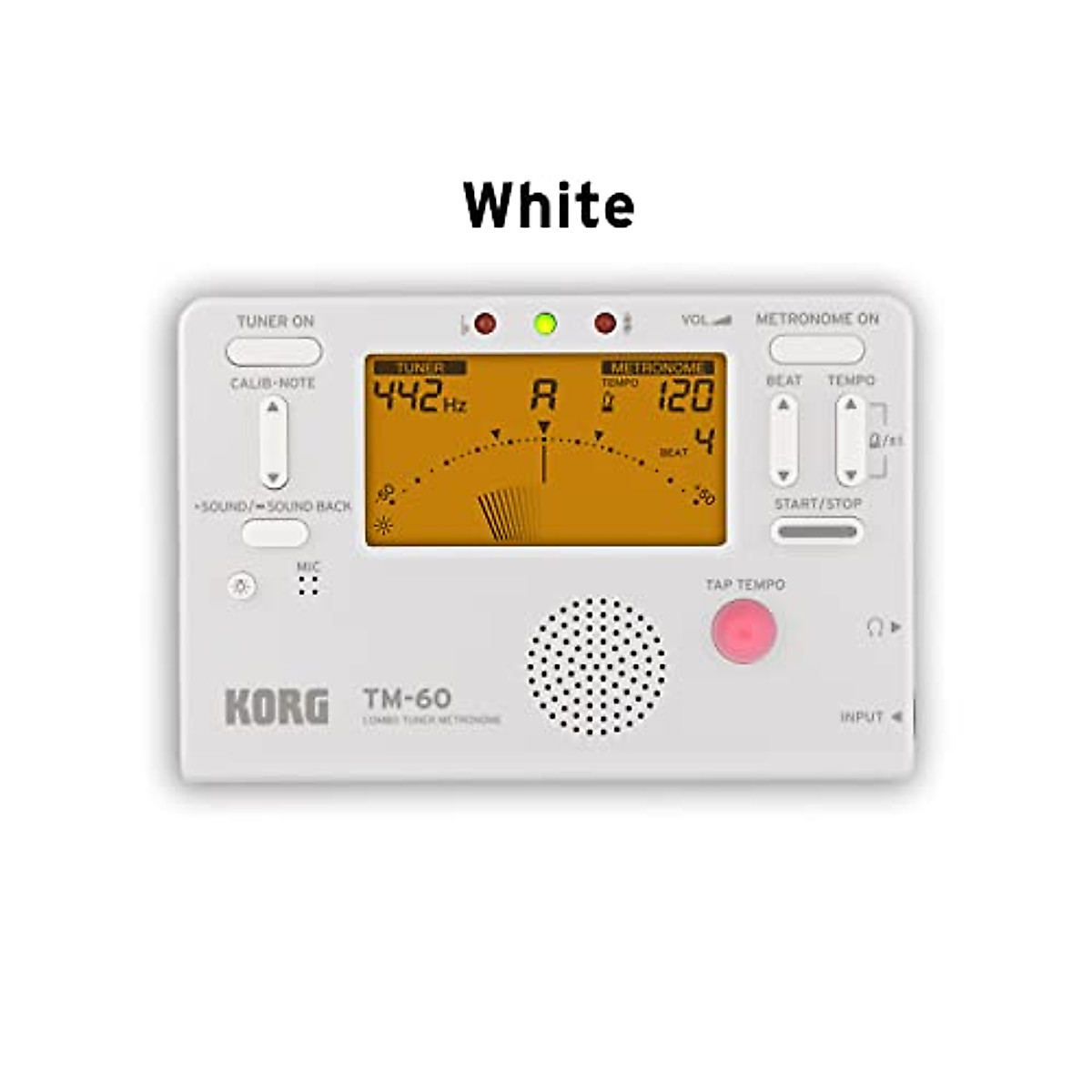 Korg TM60BK Tuner Metronome, Black