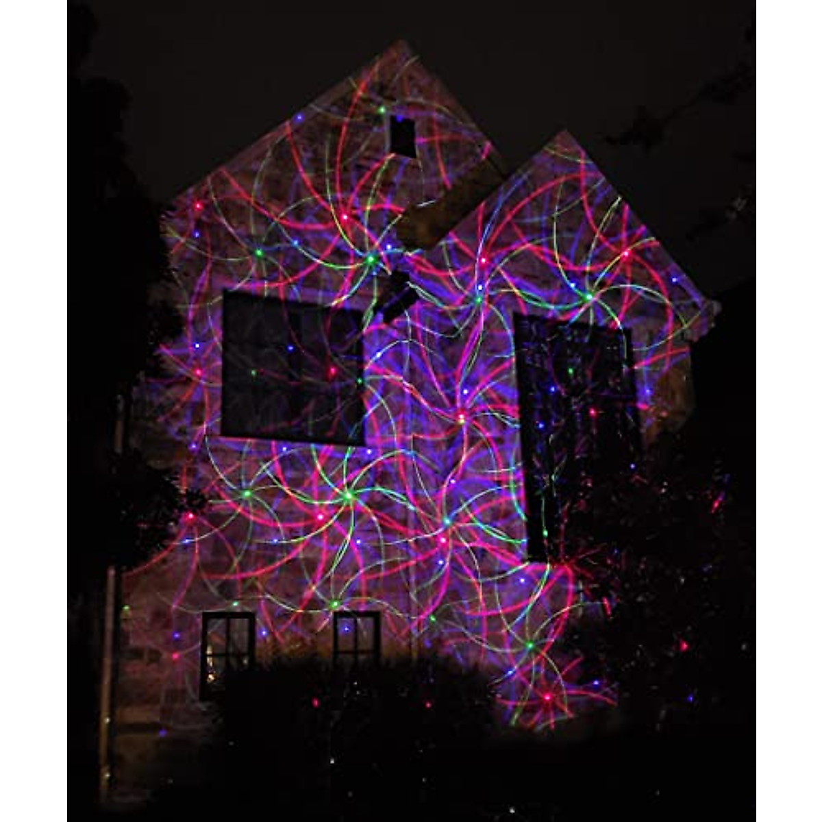 Motion Pattern Firefly 3 Models in 1 Continuous 18 Patterns LEDMALL RGB Outdoor Laser Garden and Christmas Lights with RF Remote Control and Security kit