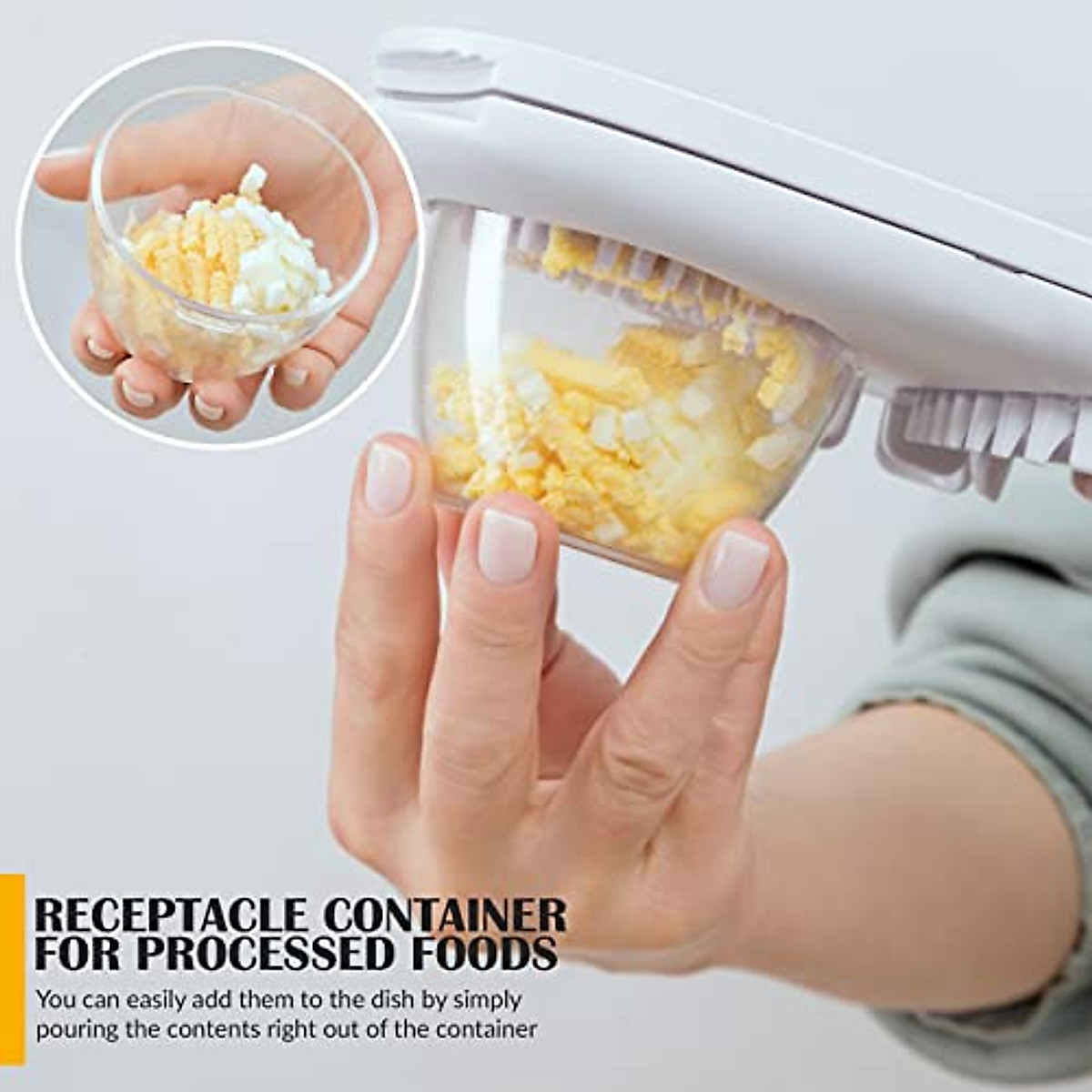 Egg Slicer for Hard Boiled Eggs - 3 Slice Modes, Handy Heavy Duty Stainless Steel Egg Cutter - Kitchen Dicer for Strawberry, Mushroom, Grape, Cherry Tomato