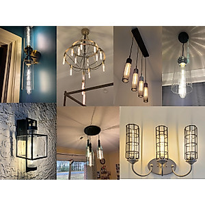 HOMOSUM T10 Led Long Bulbs,8W Dimmable Tubular Bulb,75 Watt Equivalent,E26 Edison Style Vintage LED Filament Light Bulb,3000K Soft White,8.9in(225mm),4-Pack. (8.9 Inch 4w=40w 5000k)