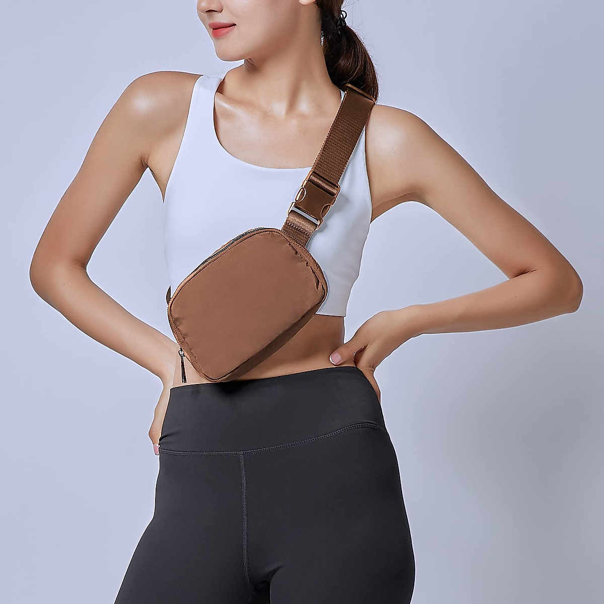 Fanny Packs for Women Men, Everywhere Belt Bag with Adjustable Strap Small Waterproof Crossbody Fanny Pack Fashion Waist Packs for Travel Workout Running Hiking