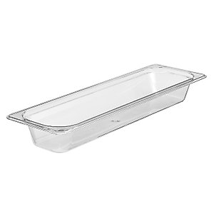 Cambro Camwear Food Pan, 1/2 by 2-Inch, Long Clear