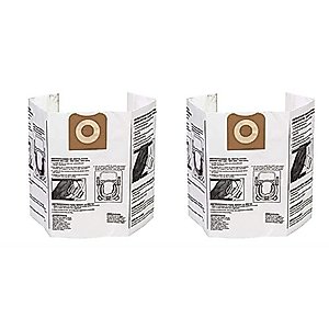 Ridgid VF3502 High Efficiency, Dry Pickup Dust Bags for 12-16 Gallon Ridgid Wet/Dry Vacuums (2 X Pack of 2)
