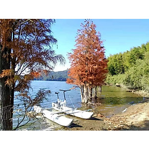 Water Bikes, Inflatable Kayak Bikeboat for Lake, Water Sports Touring Kayaks Sea Pedal Bicycle Boat for Sport Fun Fishing