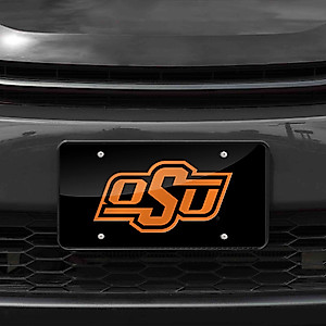 Rico Industries NCAA Oklahoma State Cowboys Laser Inlaid Metal License Plate Tag