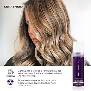 KERATHERAPY Keratin Infused Argan Oil, 1.7 fl. oz., 50 ml - Repairing Hair Care for Dry Damaged Hair, Frizz, Flyaways & Easy Styling - Kerabond Technology for Smooth, Soft, & Shiny Tresses