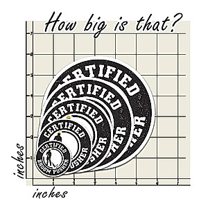 Miraki Broom Pusher Certified Sticker, Funny Hard Hat Sticker, Caution Sticker, Helmet Sticker, Water Assitant Die-Cut Vinyl Dad Decals for Laptop, Phone, Water Bottles, Kindle Sticker