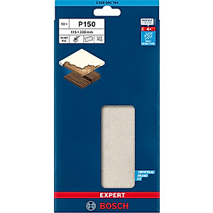 Bosch Professional 10x Expert M480 Sanding Net (for Hardwood, Paint on Wood, 115x230 mm, Grit 150, Accessories Orbital Sander)