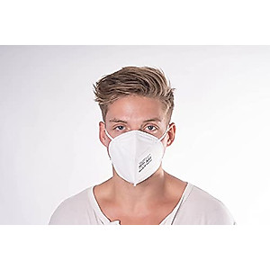 Aidway N95 Respirator - Made in USA - Protection from Dust & Airborne Contaminants - Disposable - 10 Count - White